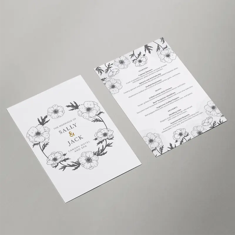 Menu Printing | Custom Printed Menus | Mixam