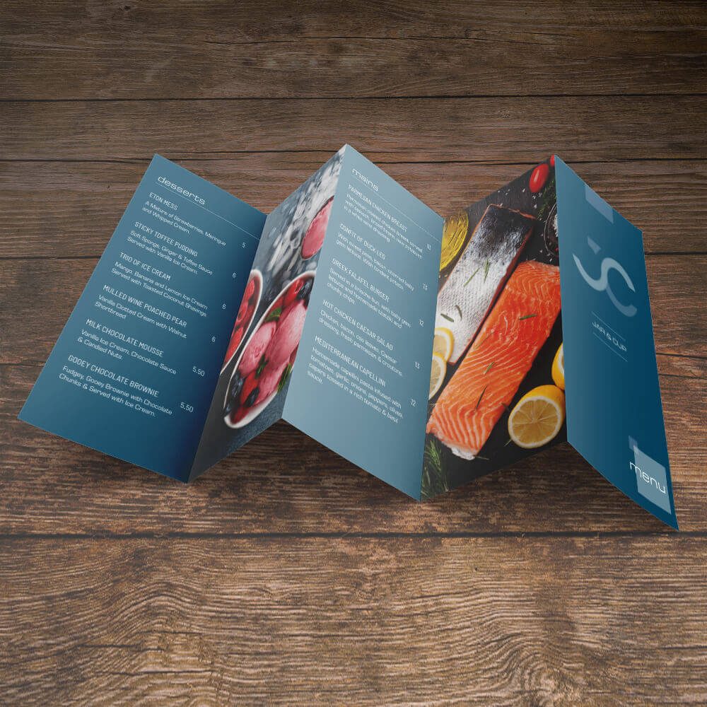 Menu Printing - The UK's Best Price & Quality | Mixam Print
